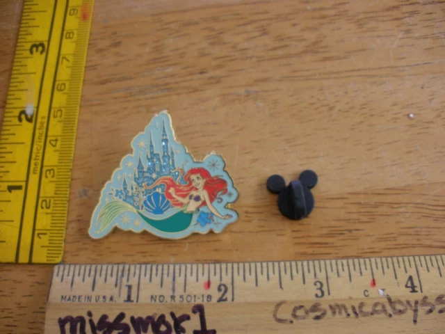 ARIEL THE LITTLE Mermaid castle Disney Pin MOC Disney Parks Collection ...