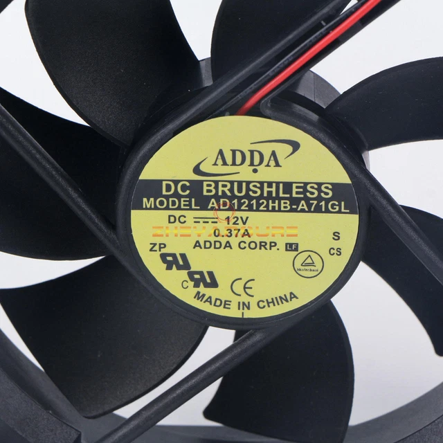 FOR ADDA FAN DC BRUSHLESS Model AD1212HB-A71GL 12V 0.37A 2 PIN POWER £ ...