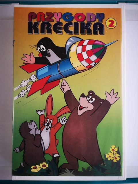 PRZYGODY KRECIKA 2 Polish Language Mole Cartoon VHS Video 80s 90s ...