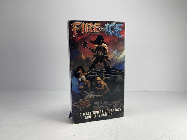 FIRE AND ICE VHS Tape 1983 Animated Fantasy 80’s Frank Frazetta Ralph ...