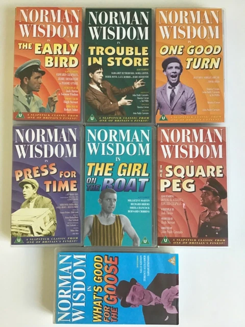 NORMAN WISDOM BUNDLE On VHS Video Cassette Tape x 7 £21.48 - PicClick UK
