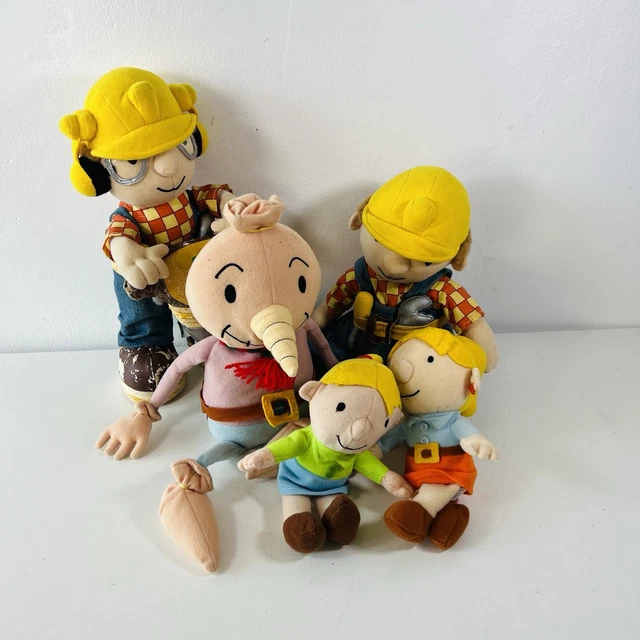 VINTAGE ORIGINAL BOB The Builder Soft Toy Characters Bundle Plush £19. ...