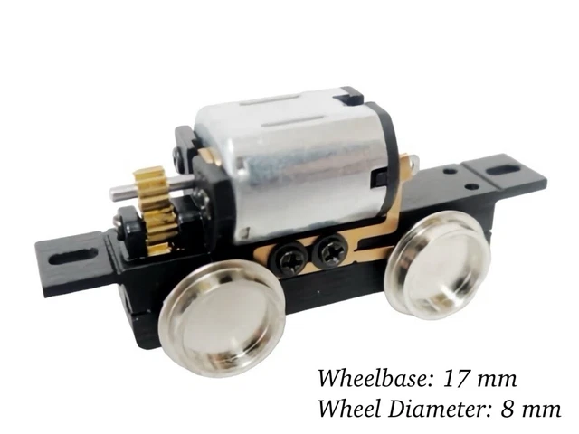 N/HON30/HOE/009 SPUR 2-ACHS Lokomotiven Power Drive Chassis 17mm/8mm ...