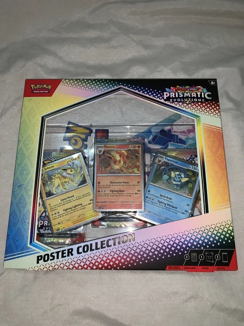 POKÉMON TCG SCARLET & Violet Prismatic Evolutions Poster Collection FREE SHIP £29.99 - PicClick UK