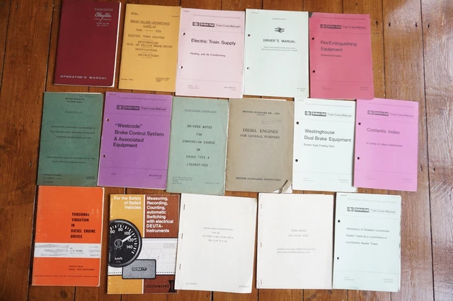 70S & 80S British Rail Diesel Loco Train Crew Railway Drivers Manual ...