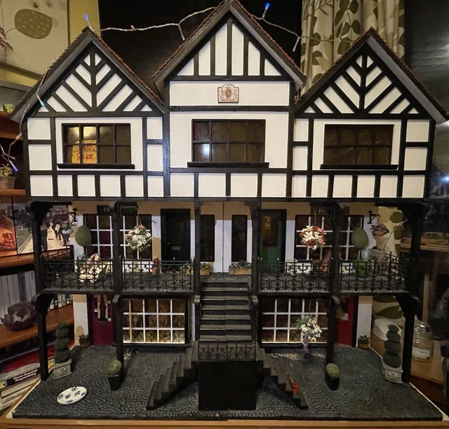 EXCEPTIONAL MINIATURE ARTISTRY: Hand-Built Tudor Shop based on Chester ...