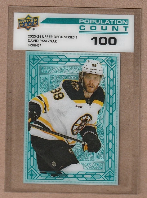DAVID PASTRNAK 2023-24 Upper Deck Boston Bruins Pop Count 100 Card $8. ...