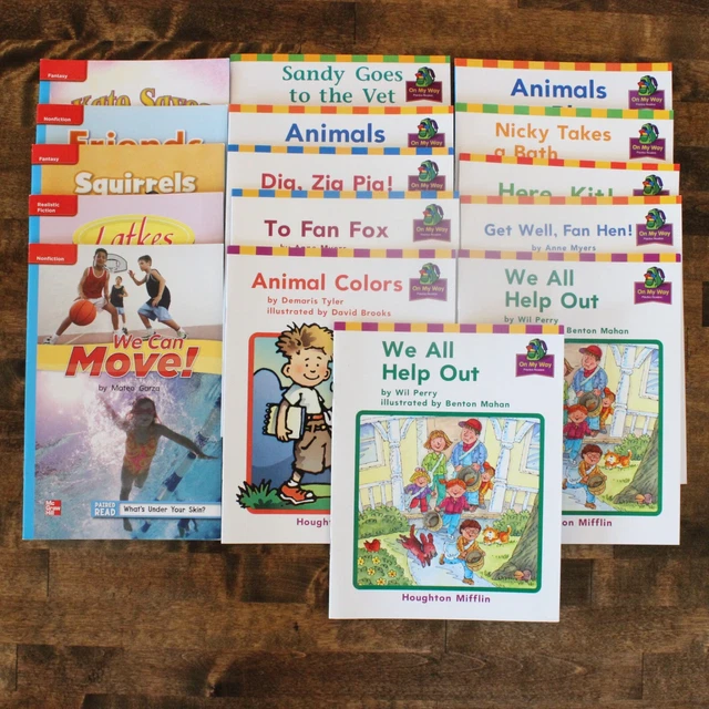 EARLY READER CHILDRENS Book Lot of 15 Easy Level Phonics Sight Word ...