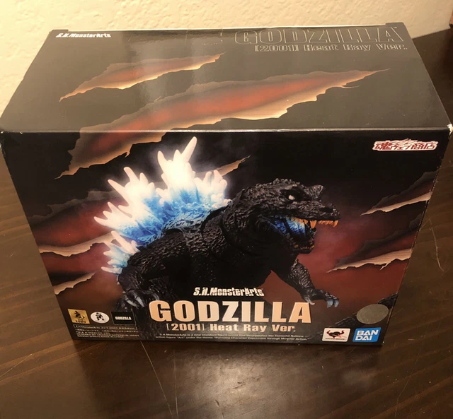 BANDAI S.H.MONSTERARTS GODZILLA 2001 Heat Ray Version Action Figure ...