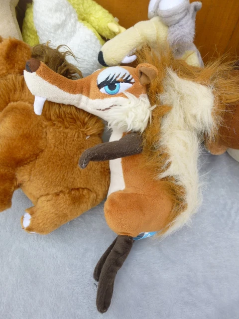 BUNDLE OF 6 Ice Age Soft Plush Toys Sid Scrat Scratte Diego Manny £13. ...