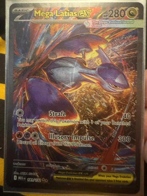MEGA LATIAS EX SIR 181/132 Mega Evolution English Pokemon TCG Mint ...