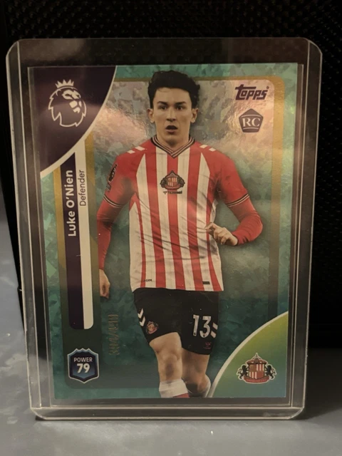 LUKE O’NIEN RC Sunderland Green Parallel 2025/26 Topps Rookie 394/499 £ ...