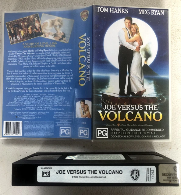 JOE VERSUS THE Volcano (VHS, 1990) 1995 Release - Video Tape & Case ...
