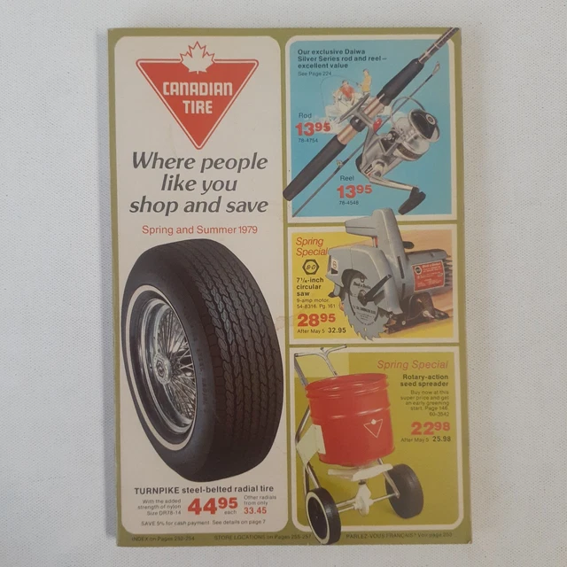 1979 SPRING SUMMER Canadian Tire Catalogue Catalog Automotive Hardware ...
