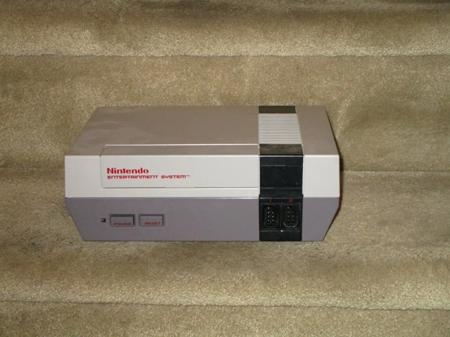 NINTENDO ENTERTAINMENT SYSTEM Model No. NES-001 with Shown Accessories ...