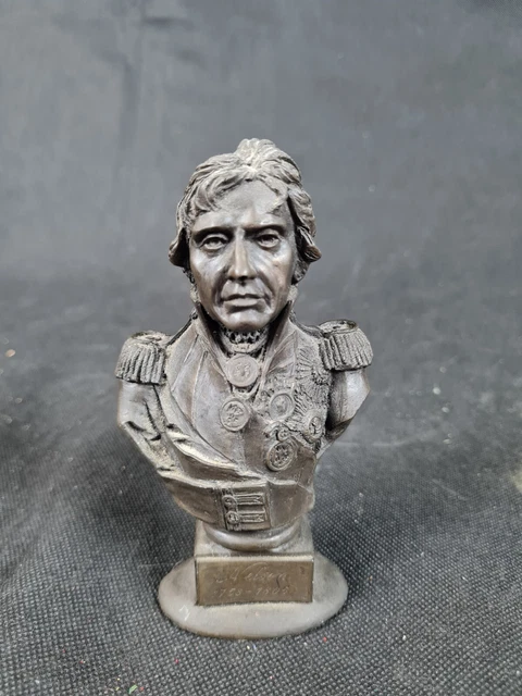 LORD NELSON BUST Cast Bronze sculpture signed ML80 Martin Lorenzo 1980 ...