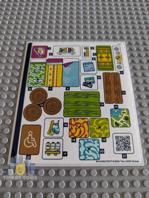 LEGO FRIENDS STICKER SHEET ONLY for Lego set 41703 Friendship Tree ...