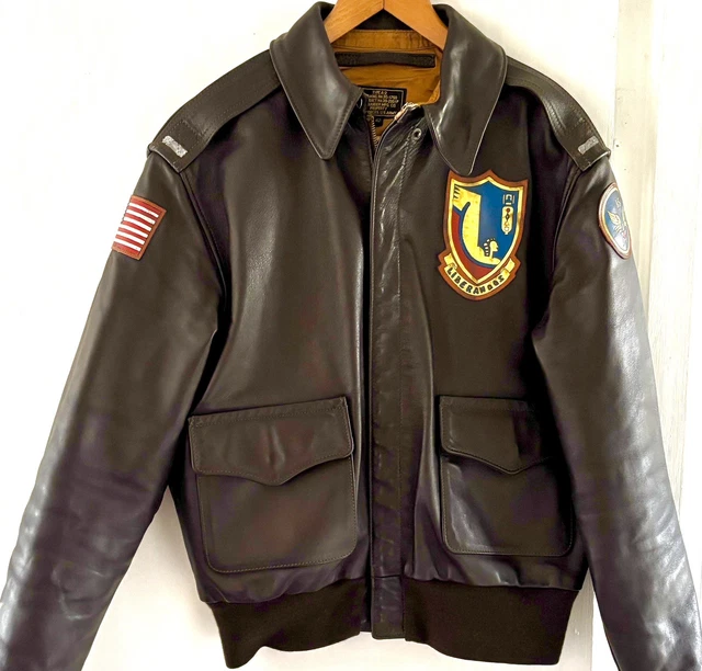 USAAF REPRO A-2 Flight Jacket 376 Bomb Group Size 42, like Eastman ...