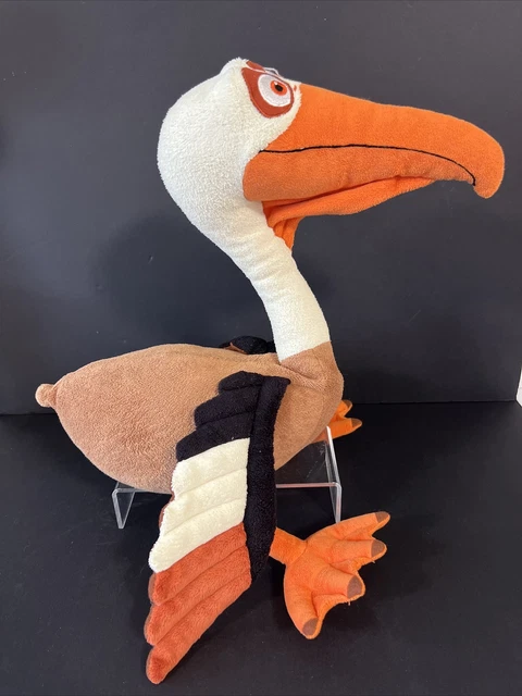 DISNEY STORE STAMPED Finding Nemo Nigel Pelican Soft Plush Hard To Find ...