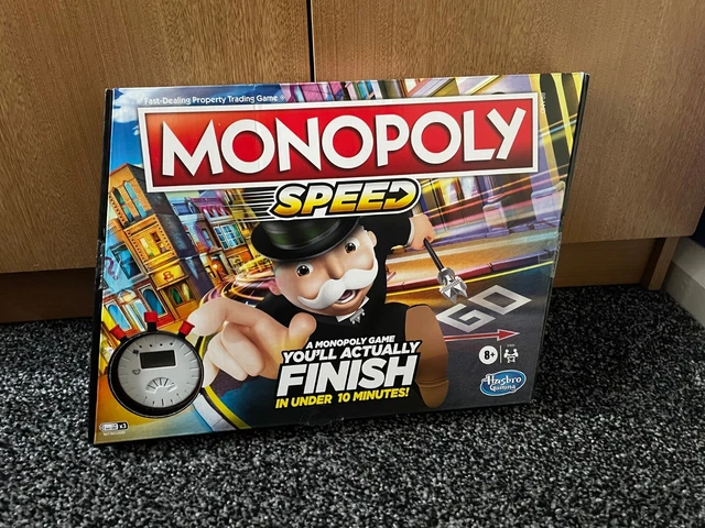 HASBRO MONOPOLY BOARD Game - Monopoly Speed Edition - Complete Game ...