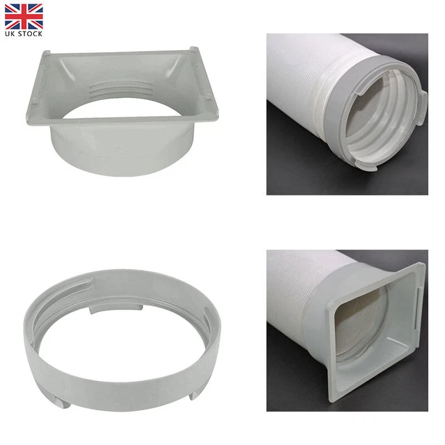 AIR CONDITIONER WINDOW Exhaust Duct Pipe Hose Interface Connector ...