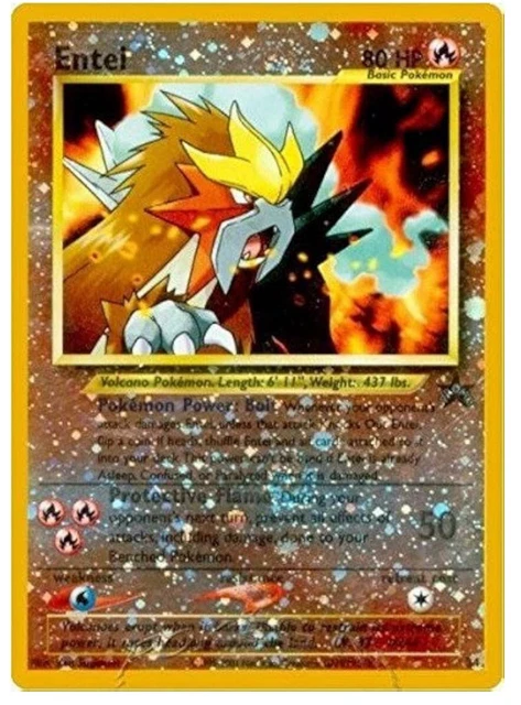 CARTE POKEMON - Entei Promo 34 - Holo / Reverse - Neuf Scellé - Wizards ...