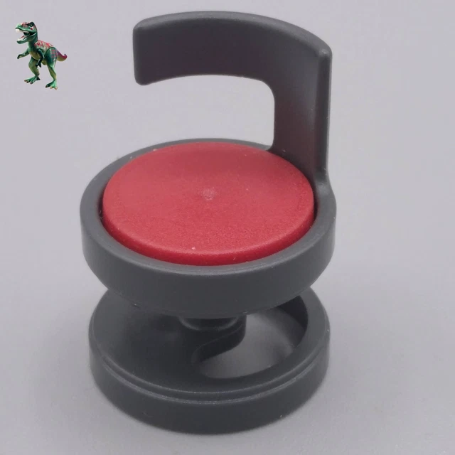 PLAYMOBIL-SIÈGE-BANQUETTE-CHAISE-TABOURET ROUGE-STATION-POMPIERS-4819 ...