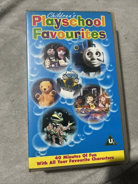 CHILDREN'S PLAYSCHOOL FAVOURITES VHS Tape Brum, Rosie & Jim, Thomas ...