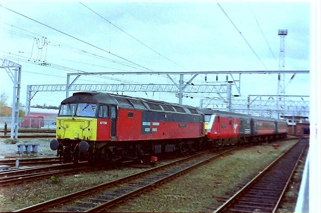 35MM RAILWAY COLOUR Negative Class 47 732 at Crewe £1.75 - PicClick UK