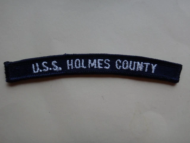 VIETNAM WAR US Navy Rocker Patch USS HOLMES COUNTY LST-836 Landing Ship ...
