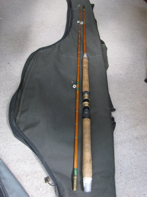 VINTAGE THE JEWEL, SPLIT CANE SEA BOAT FISHING ROD, c 1960s Traditional ...