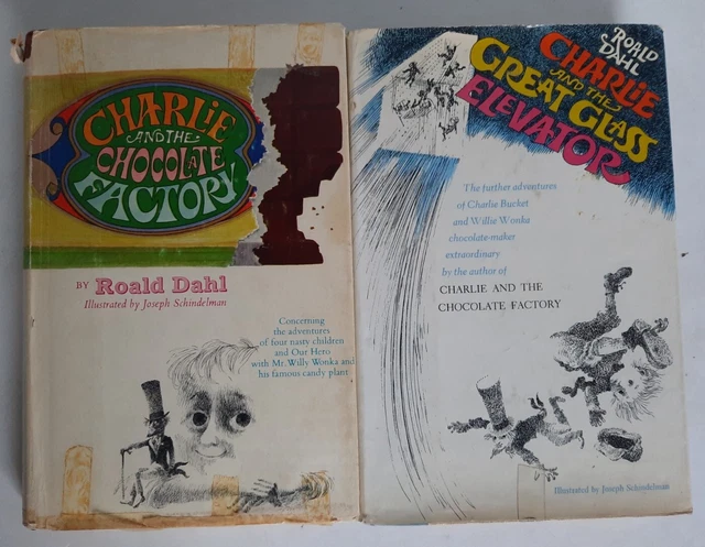 CHARLIE AND THE Chocolate Factory / Great Glass Elevator By Roald Dahl ...