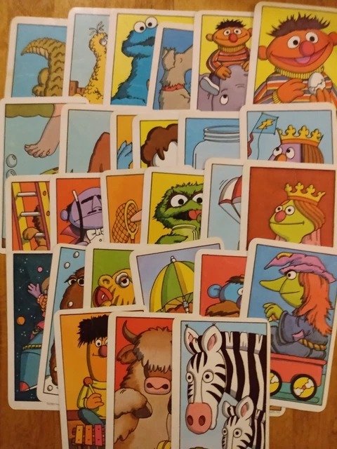 VINTAGE SESAME STREET Flash Cards Alphabet & Number Cards Muppets 1978 ... VINTAGE SESAME STREET Flash Cards Alphabet & Number Cards Muppets 1978 ...