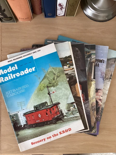 RAILWAY MAGAZINES MODEL Railroader Magazines X6 July - December 1972 £1 ...