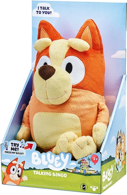 BLUEY 12 INCH Talking Plush Interactive Sing Along with Bingo Multi ...