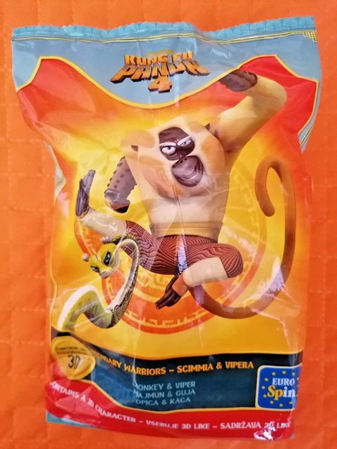 KUNG FU PANDA 4 Monkey And Viper Monkey Viper Eurospin New Sealed £15. ...