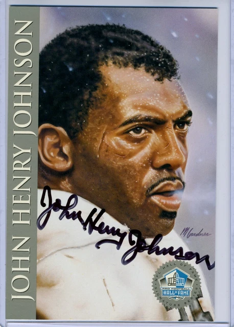 JOHN HENRY JOHNSON 1998 HOF Hall Fame Signature Platine / 2500 ...