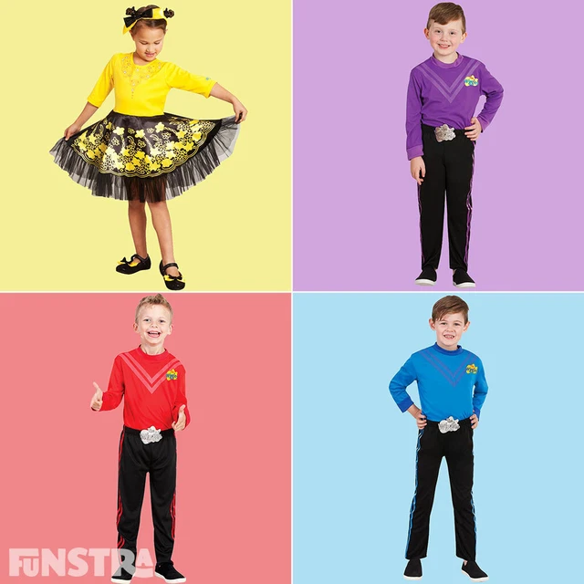 THE WIGGLES COSTUME Emma Lachy Simon Anthony Kids Halloween Book Week ...