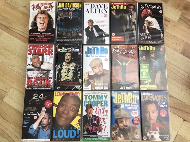 STAND UP COMEDY VHS Tapes x15 - Jethro - Billy Connolly - Robin ...