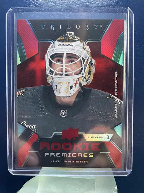 2023-24 UD TRILOGY Jiri Patera Level 3 Rare Red Rookie Premieres 20/49 ...