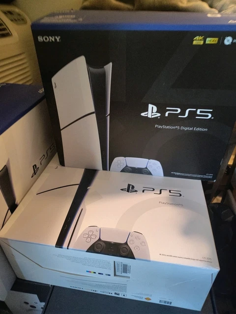 NEW SONY PLAYSTATION 5 Slim Digital Edition PS5 1TB White Console ...