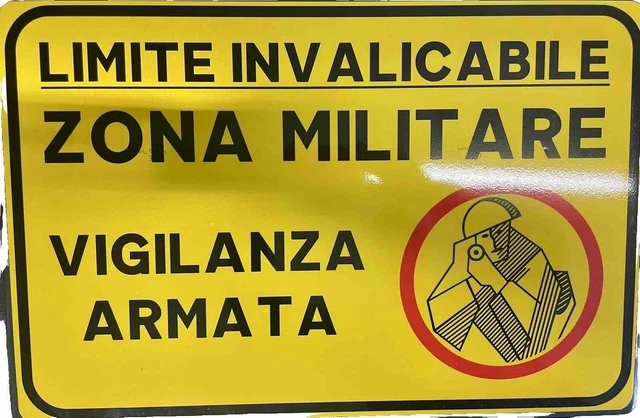 CARTELLO BASE MILITARE carabinieri esercito NATO EUR 70,00 - PicClick IT