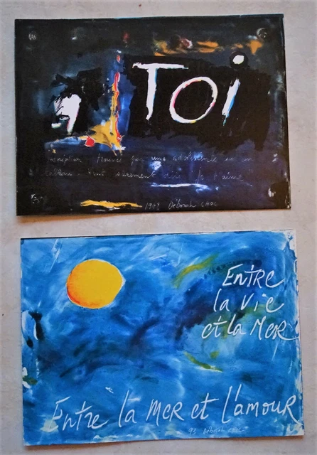 RARE / Deborah Chock - lot de 8 cartes postales 1989-1993 - TBE *** EUR ...