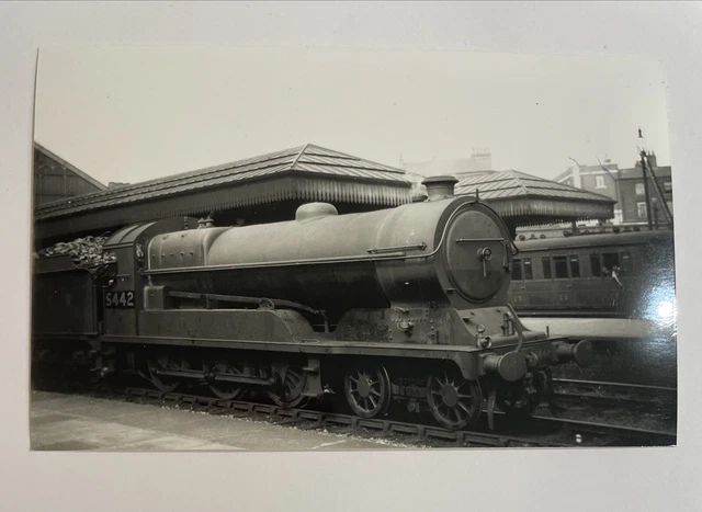 RAILWAY LOCOMOTIVE PHOTOGRAPH - Lner 5442 Nottingham Victoria - F1268 £ ...