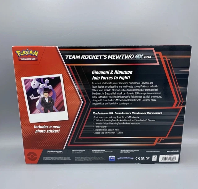 NEW POKÉMON TCG: Destined Rivals Team Rocket's Mewtwo EX Box SEALED ...