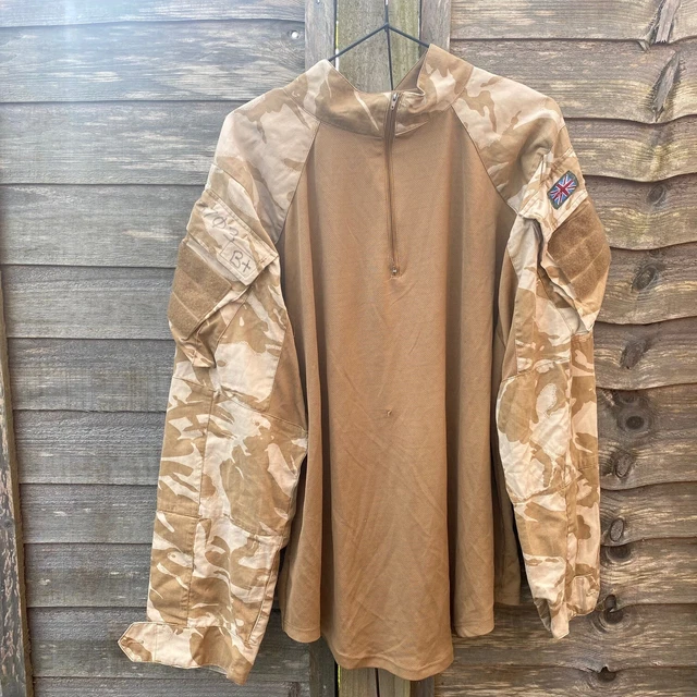 BRITISH ARMY DESERT DPM UBAC Under Body Armour Combat Shirt Airsoft ...