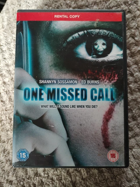 ONE MISSED CALL DVD (2008) Shannyn Sossamon Horror Thriller Rare Rental ...
