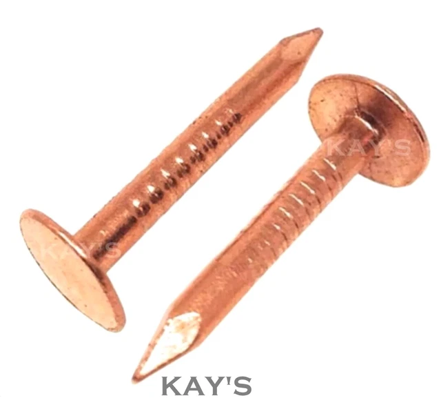 COPPER CLOUT NAILS ROOFING SLATE ROOF NAIL TREE STUMP KILLER 25mm 30mm ...