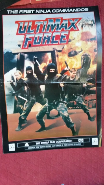 1980S VHS VIDEO Trade Pre Cert In AVATAR Advert ULTIMAX FORCE, Modern ...