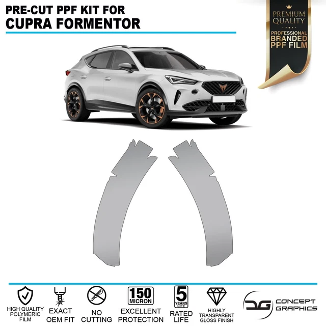 REAR WHEEL ARCHES Stone Guard PPF Kit Paint Protection Film For Cupra ...